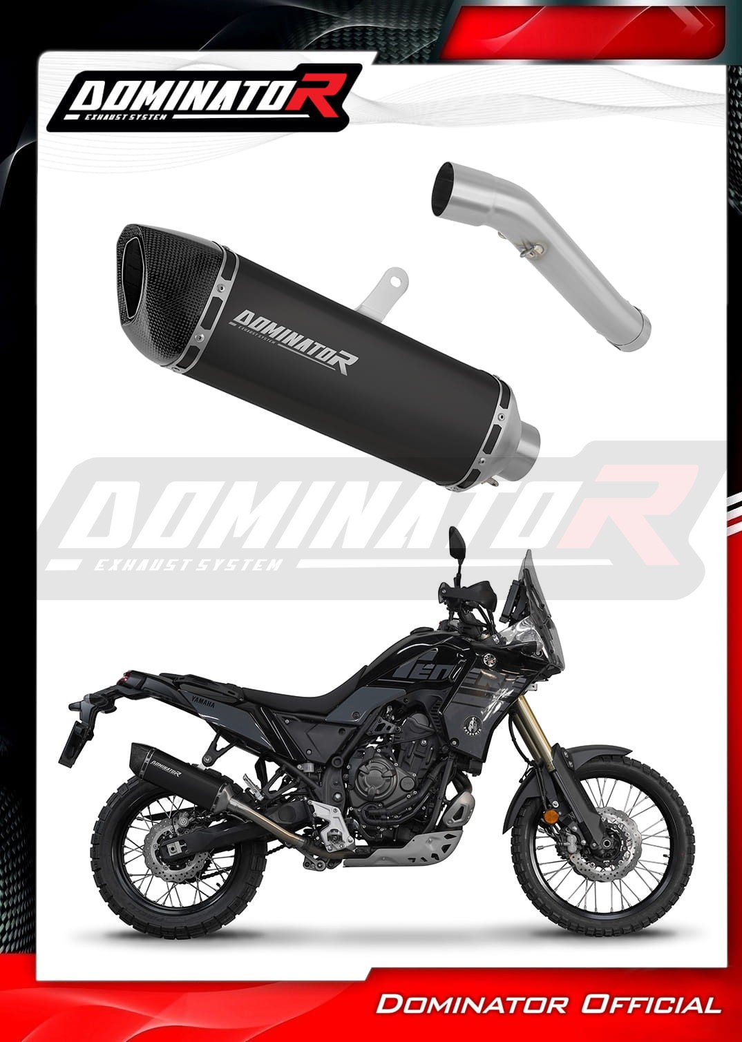 Yamaha Tenere 700 2021 - 2024 Schalldämpfer Auspuff HP6 BLACK + dB ...